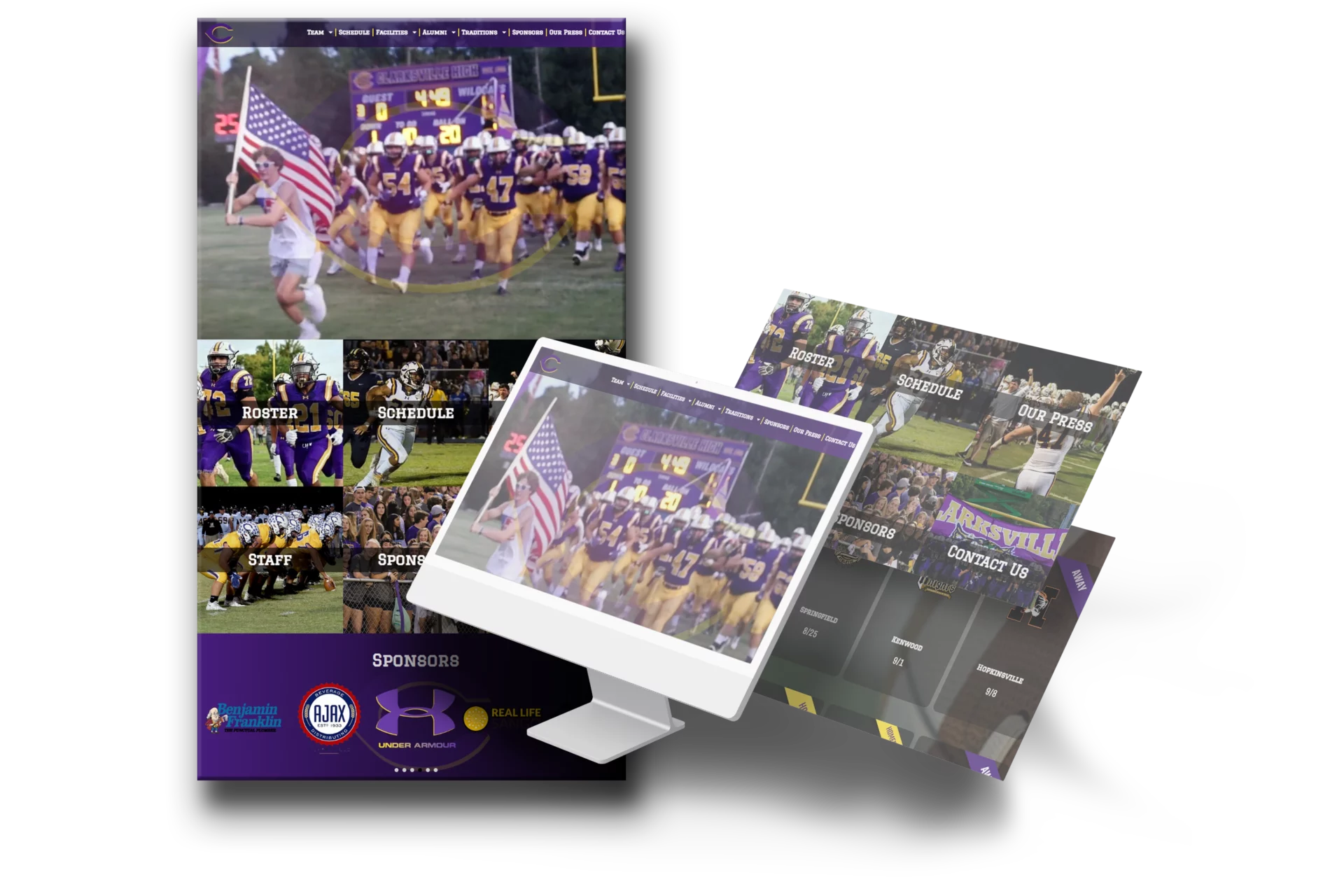 Highschool Football Website Design | 44 Creative